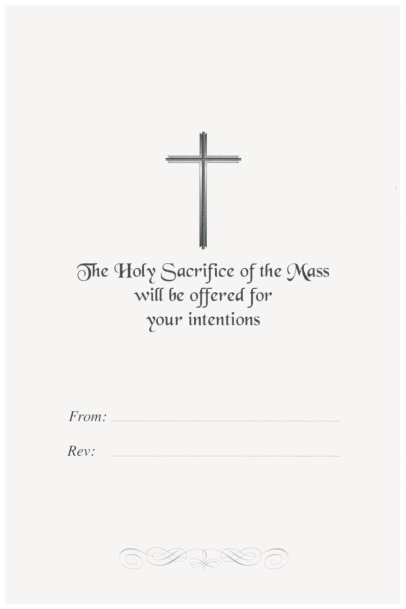 Wide Range of Mass Intention Cards | Online Christian Supplies Shop