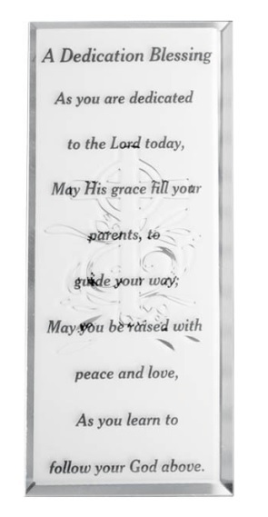 Mirror Message Plaque - Dedication Blessing | Online Christian Supplies ...