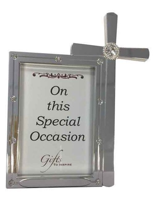 Photo Frame Cross With Diamante | Online Christian Supplies Shop