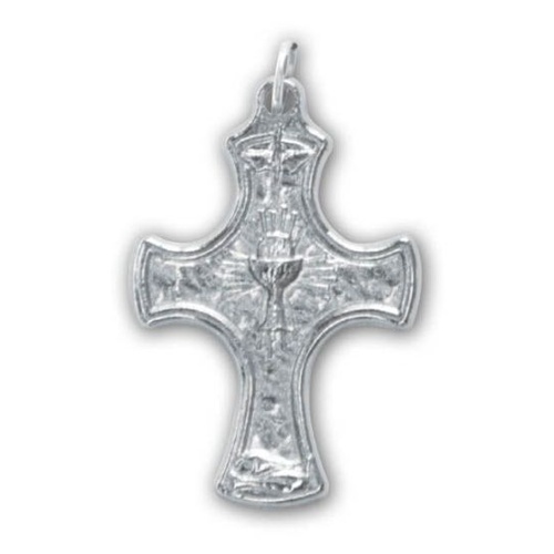 Medal Communion Cross Silver Oxide | Online Christian Supplies Shop